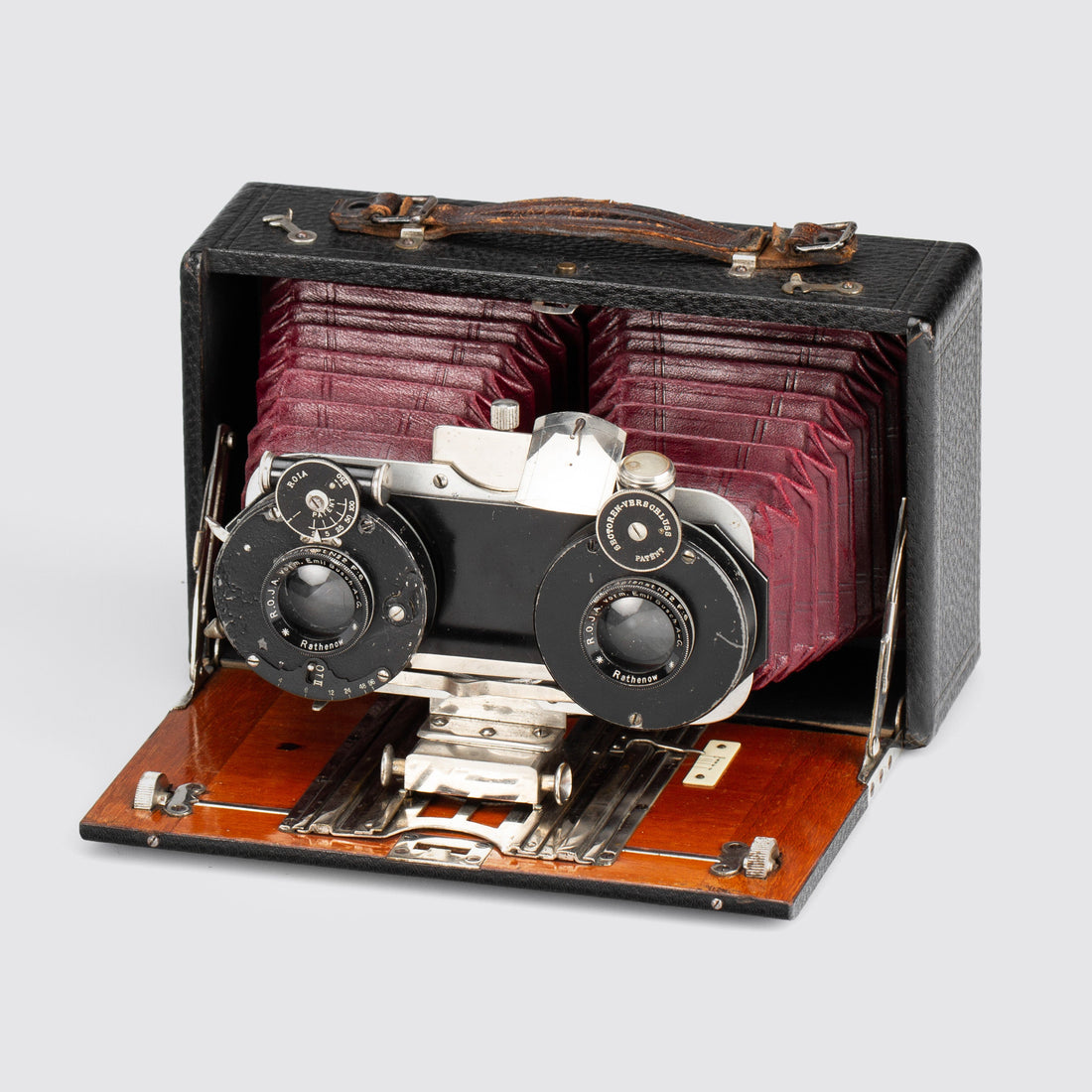 R.O.J.A. Emil Busch Stereo-Camera 6x13cm | Vintage | Coeln Cameras ...